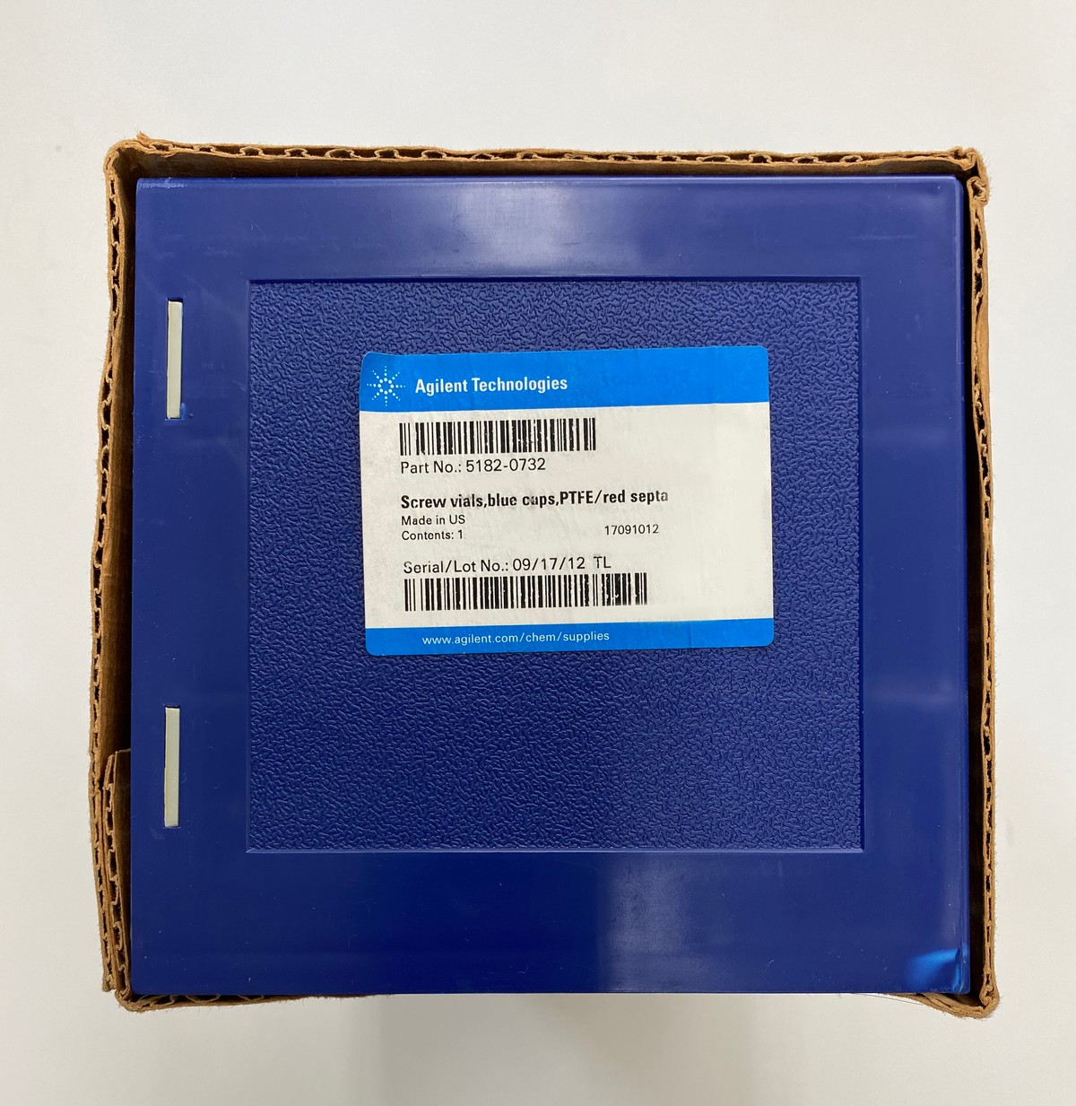 5182-0732 / Screw vials,bl caps,PTFE/red spta,500pk